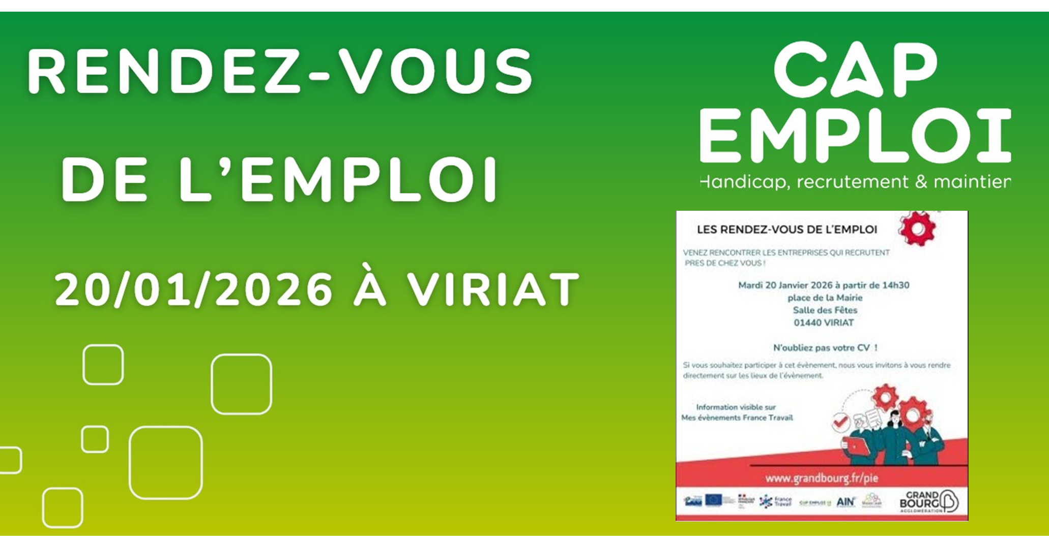 RDV de l'Emploi - Cap emploi 01